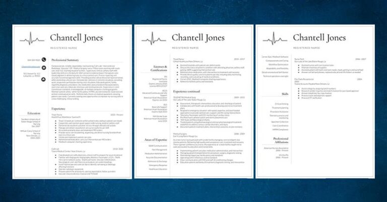 How To Make A Gig Winning Nursing Resume: Resume Templates